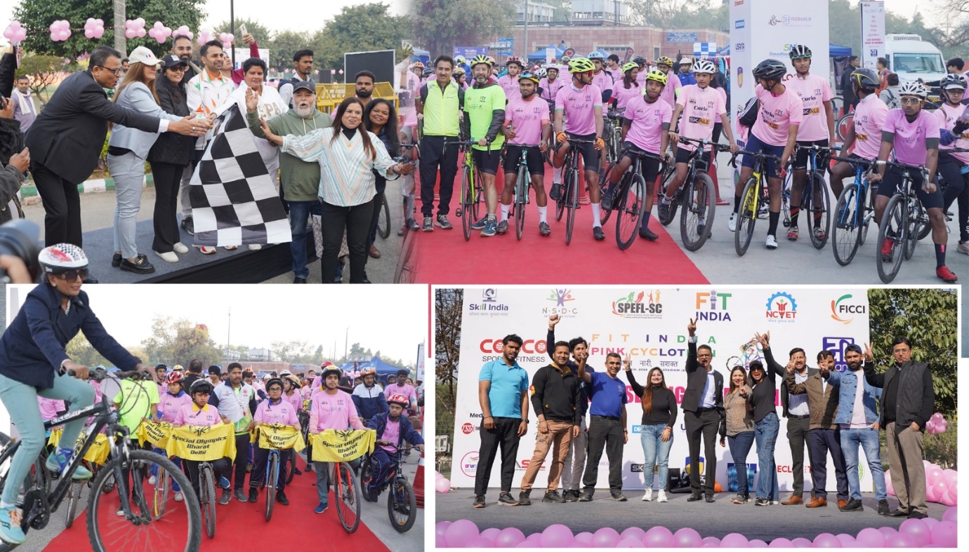Painted the paths of Capitol in Pink! Fit India Pink Cyclothon-2024 ...
